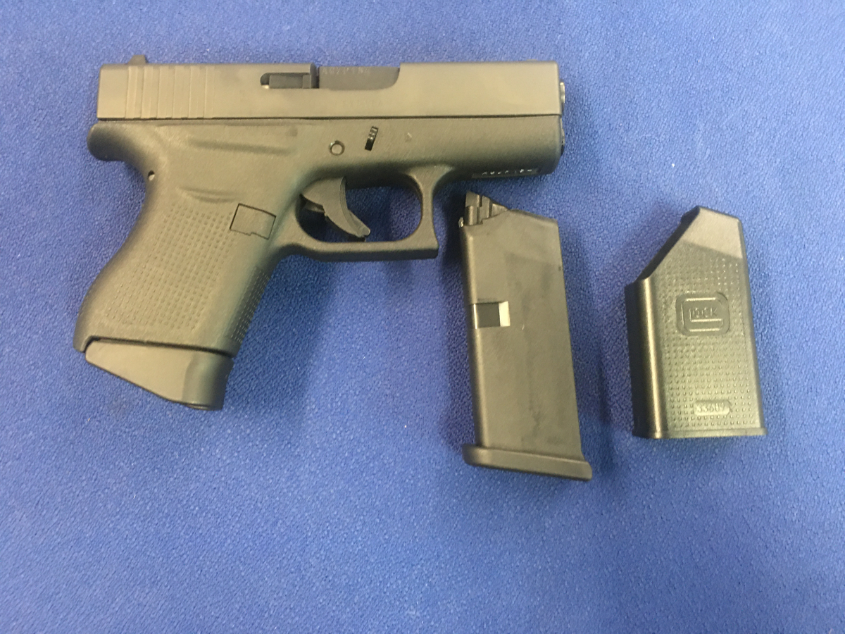 Glock 43, COMES W/ EXTRA MAG & MAG LOADER, CHAMBERED IN 9mm Luger ...