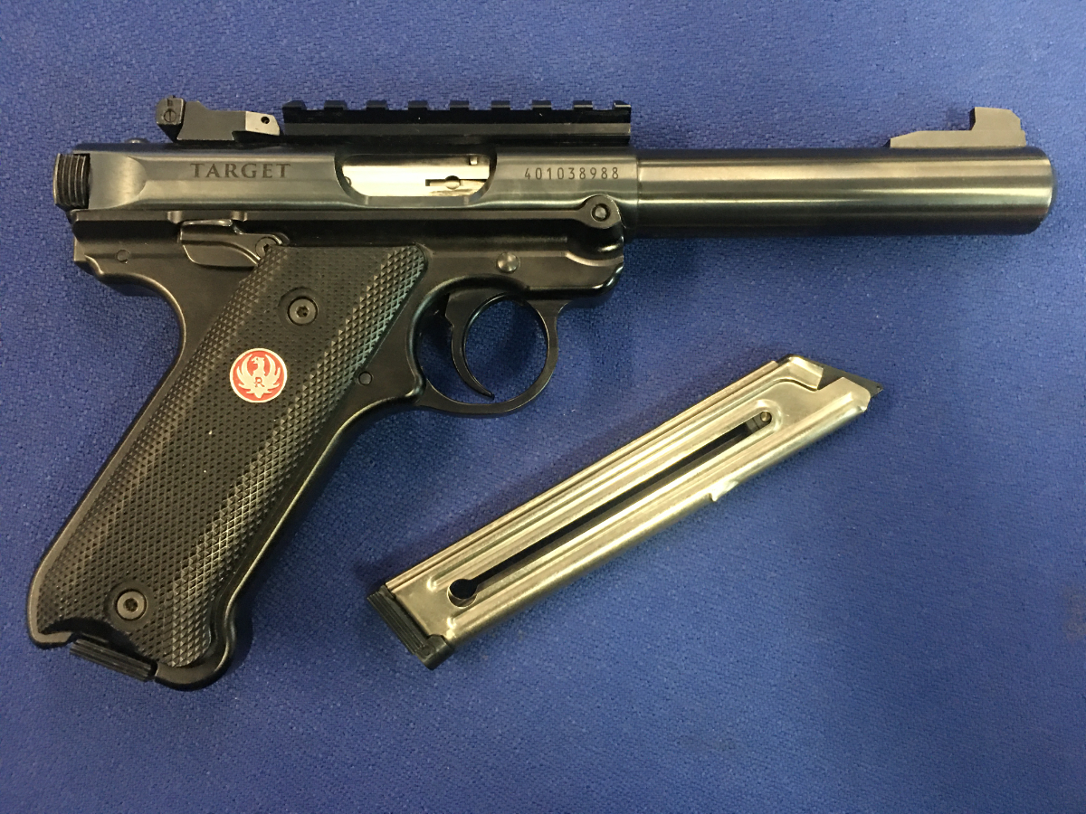 Ruger MKIV TARGET, COMES W/ 2 MAGS, FACTORY BOX, & PAPERS, CHAMBERED IN ...