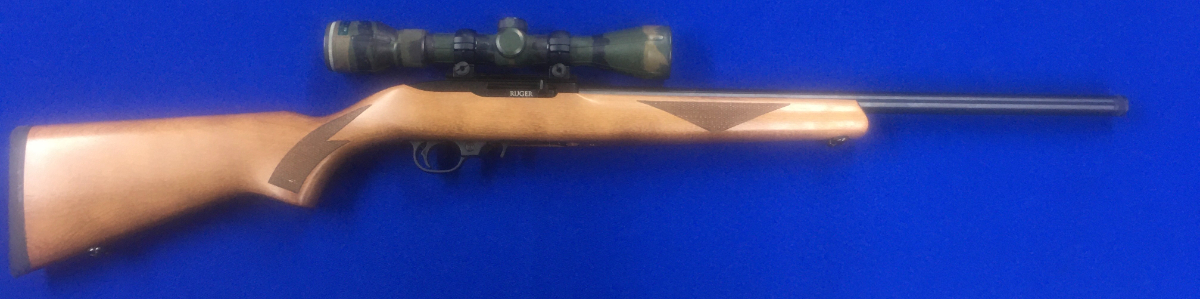 Ruger 10/22 LVT, THREADED BARREL, COMES W/ SCOPE, CHAMBERED IN .22 LR ...