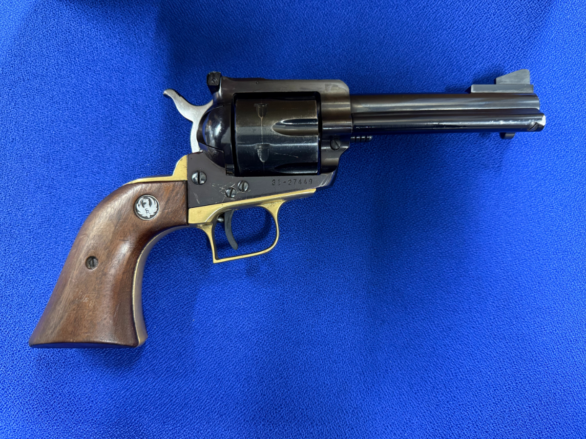 Ruger BLACKHAWK, FACTORY BRASS FRAME, MADE IN 1972, 3-SCREW, CHAMBERED ...