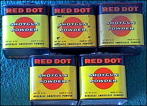 5 Collectible Hercules Red Dot Powder Tins F/1 Bid For Sale at ...