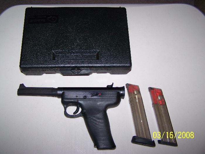 L@@K!! Ram-Line Exactor .22 Semi-Auto .22 Pistol W/Case And 2 Mags Made ...