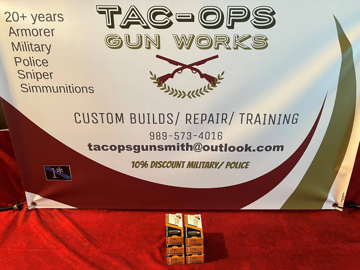 Turan Ammunition brand 9x19mm 115 grain FMJ 6 boxes, 50 rounds each ...