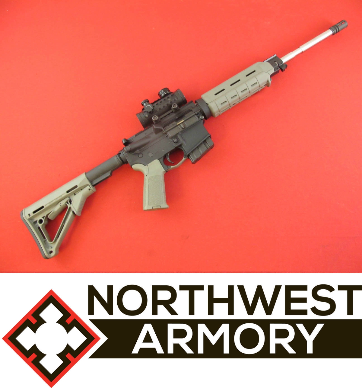 Stag Arms Model Stag-15 556, Foliage Magpul Furniture, W/Reddot Scope ...