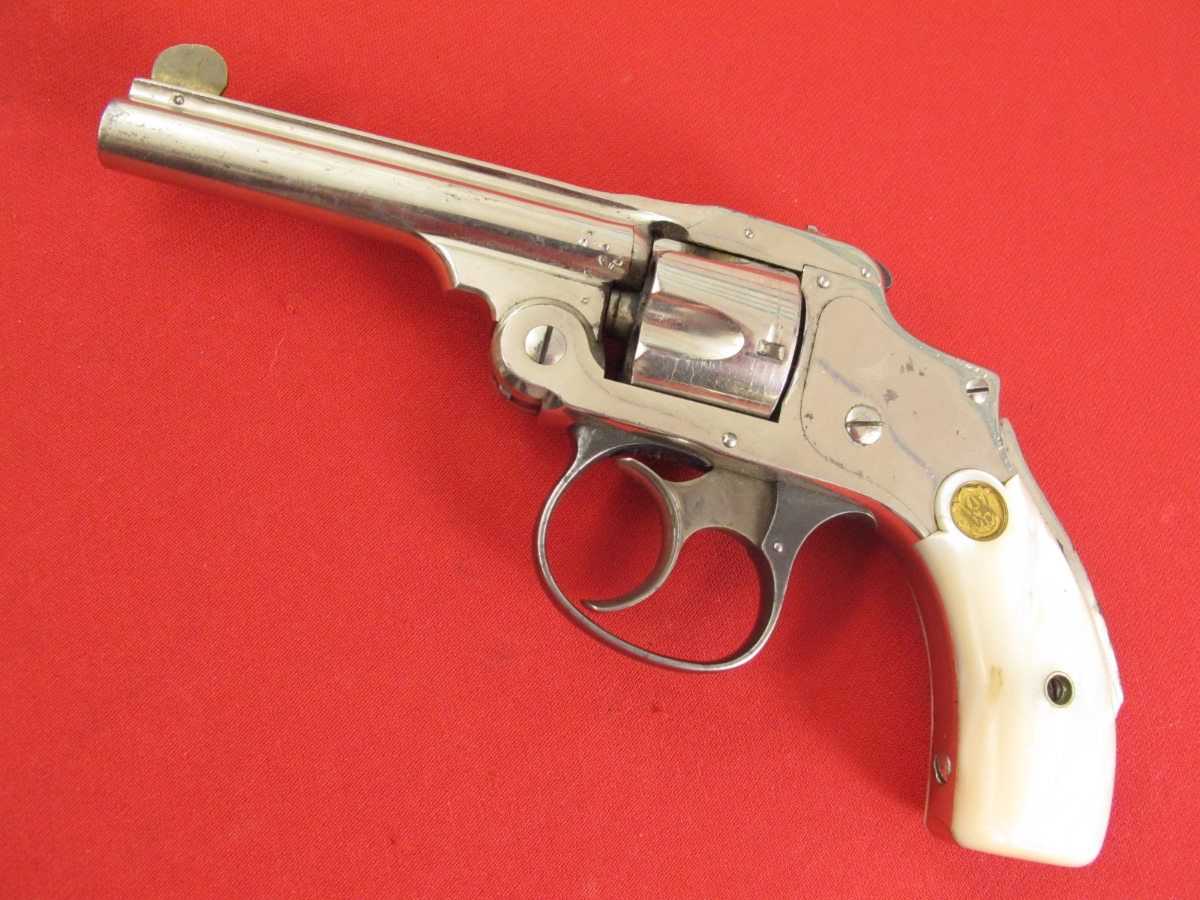 Smith & Wesson 38 Safety Hammerless 3rd Model, Lemon Squeezer, Nickel/S ...