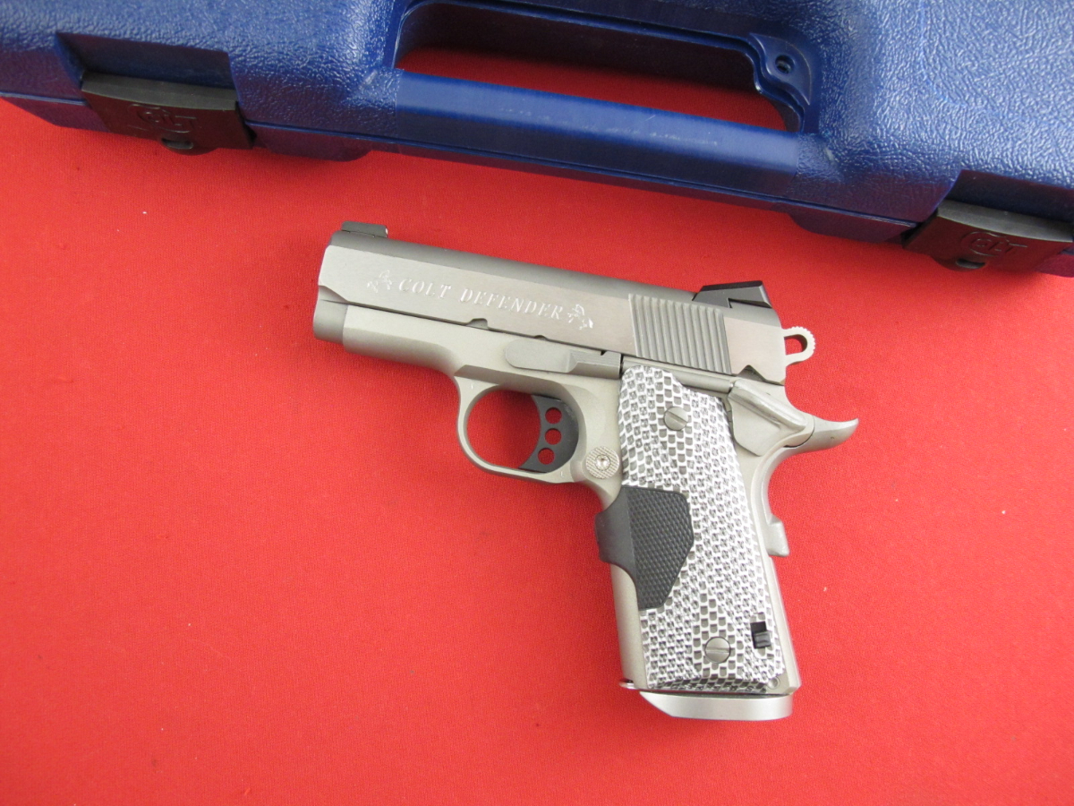Colt Defender 45ACP, 3in Stainess, Lightweight, w/Crimson Trace ...