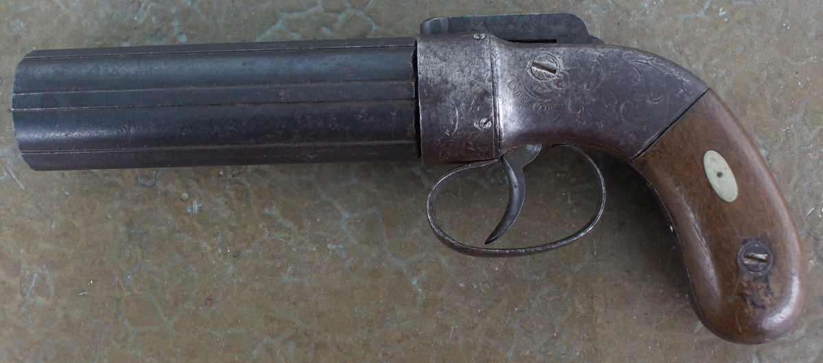 Allen & Thurber WORCESTER Pepperbox .31 Caliber 6 Shot .31 Caliber Ball ...