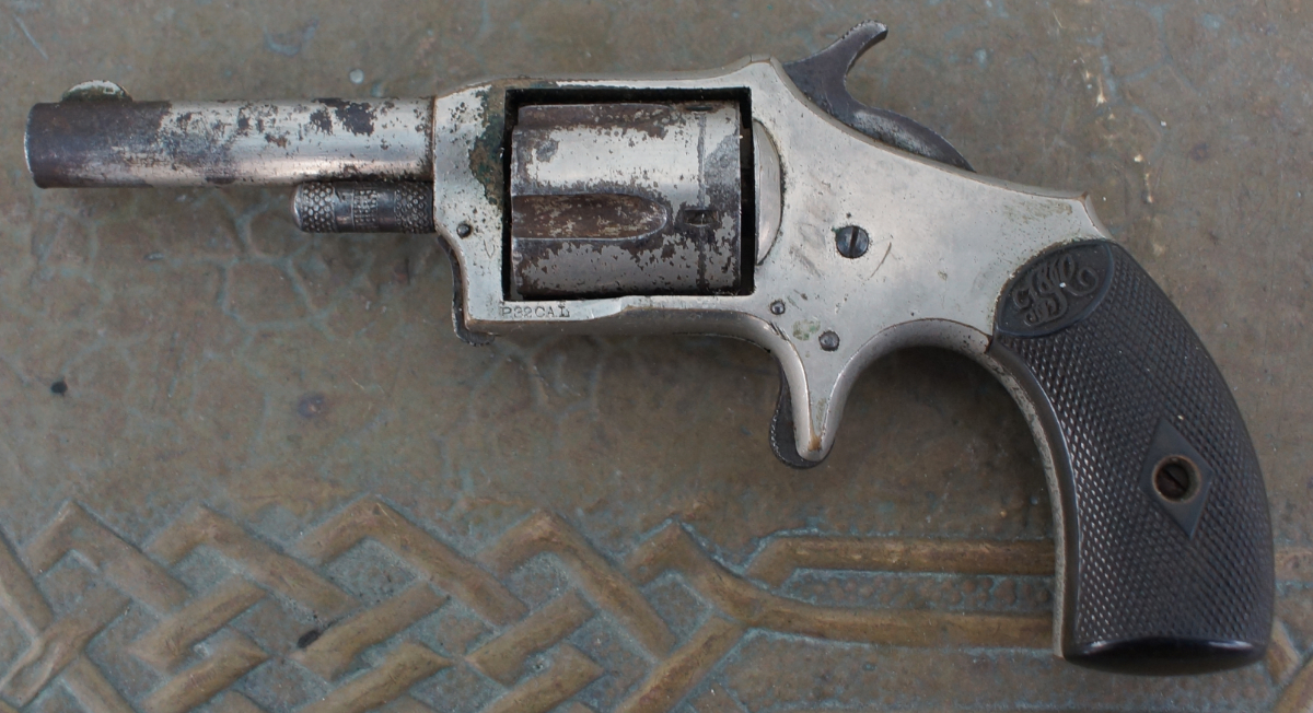 Smith & Wesson Pioneer Nickel 2 7/8" 5-Shot Spur Trigger Saw Handle ...