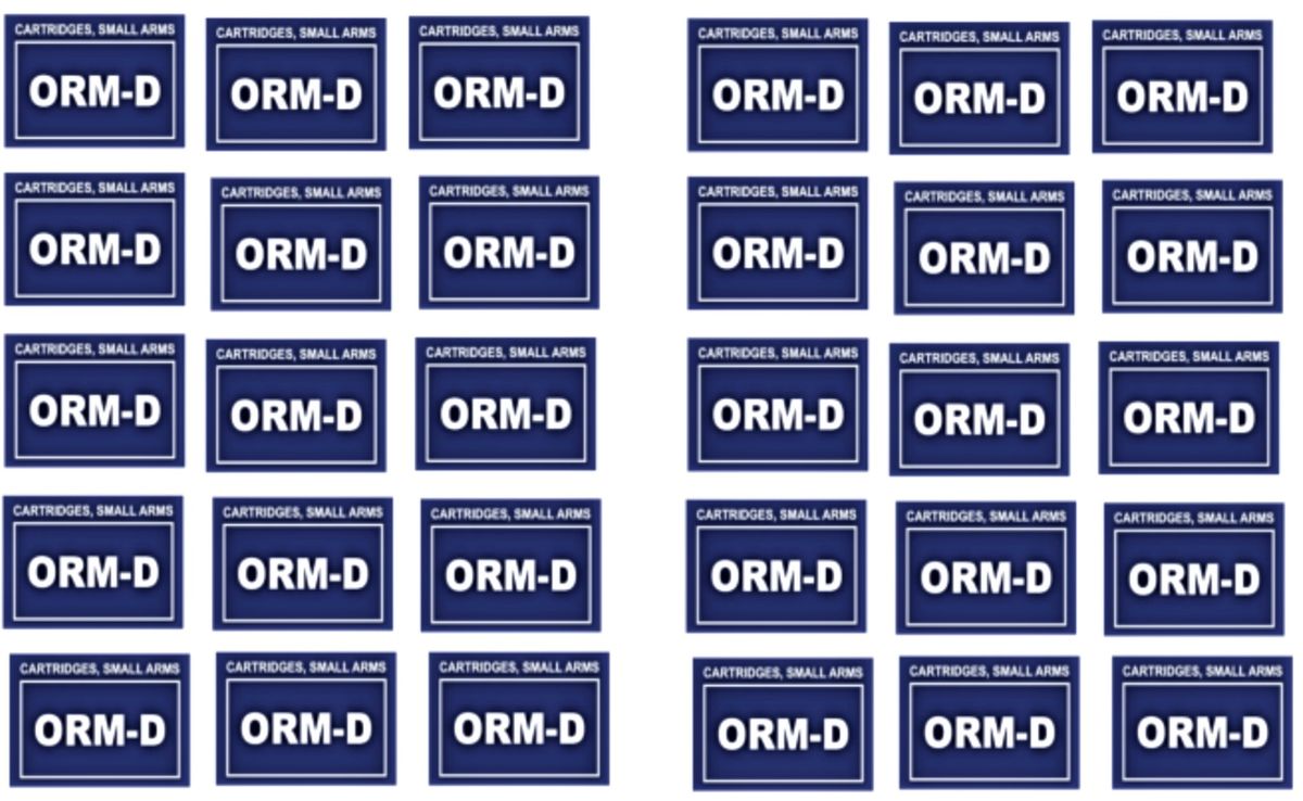 American Tactical Imports ATI ORM-D ORM Small Arms Cartridge Labels ...