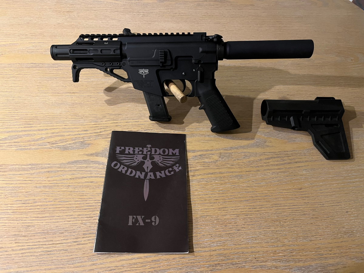 Freedom Ordnance FX-9 Like new condition with manual and blade 9mm ...