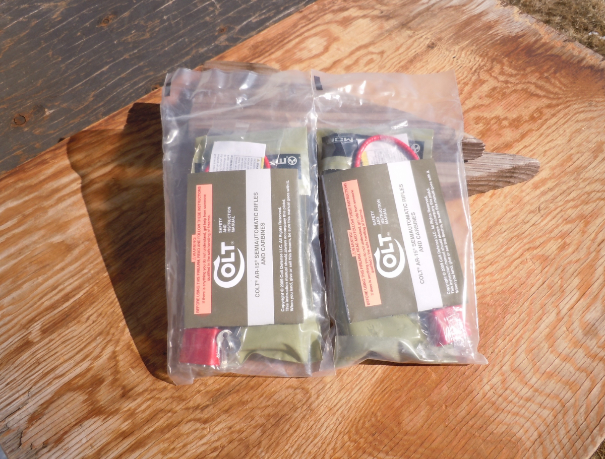 2 Factory Colt AR-15/M4 Rifle Accessory Packs AR15 PMag, Lock, Manual ...