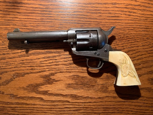 Antique Colt 1871 SAA .38 W. C. F. Cal Revolver MFD 1902 .38 Special ...