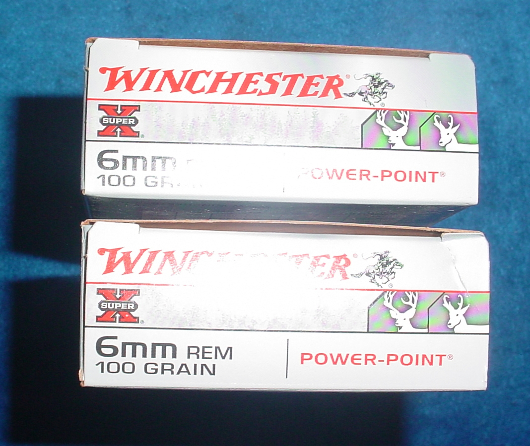 WINCHESTER 6MM 100 GR POWER POINT AMMO 2 BOXES 17176335 - GunAuction.com