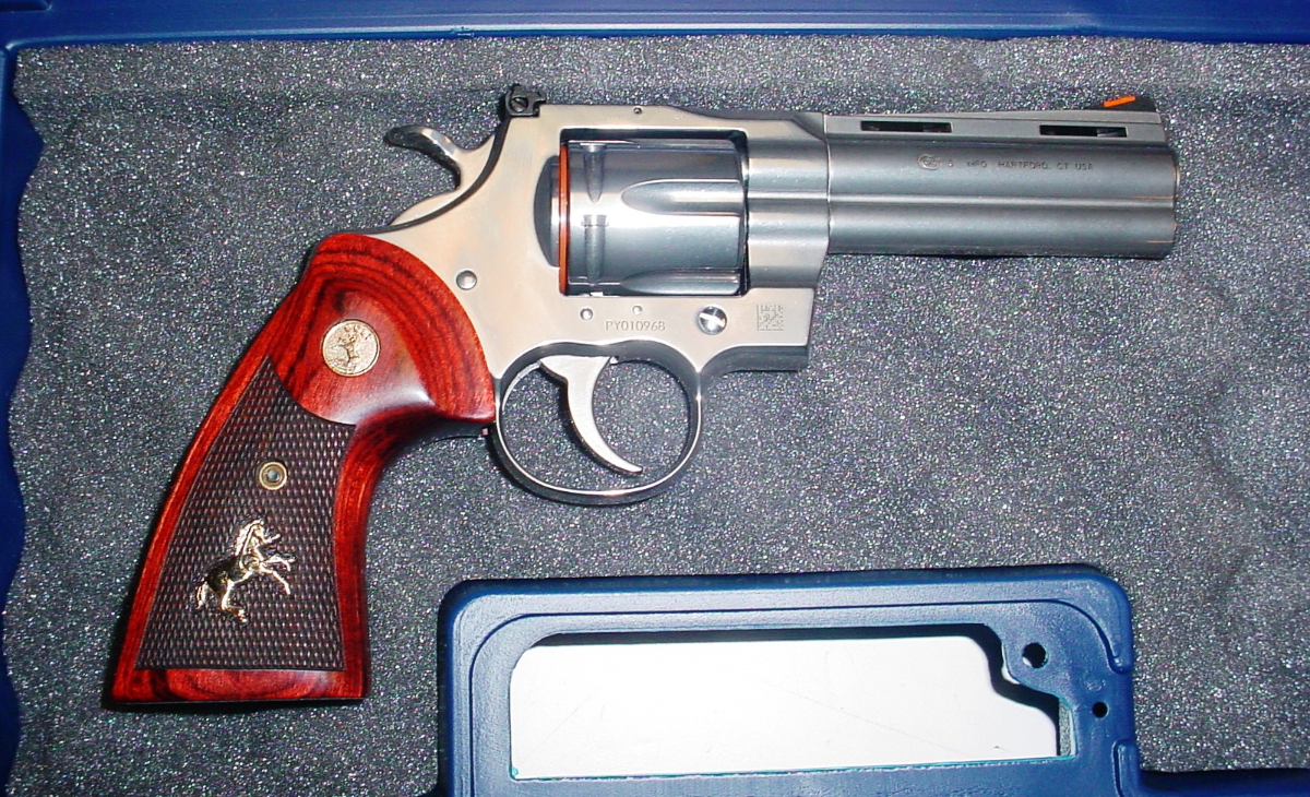 COLT PYTHON STAINLESS 357 MAGNUM 4 INCH REVOLVER .357 Magnum 17320565 ...
