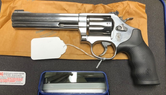 Smith & Wesson MODEL 648 22 MAGNUM STAINLESS 6.5 INCH BARREL .22 Magnum ...