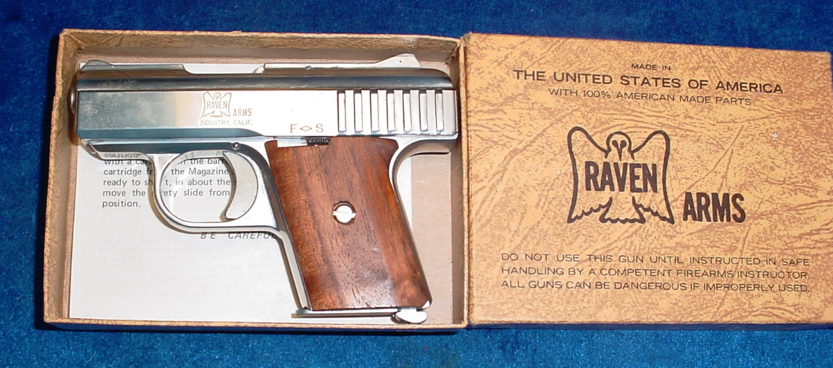 Raven Arms MODEL P25 25 ACP CAL NICKEL PISTOL .25 ACP 17330053 ...