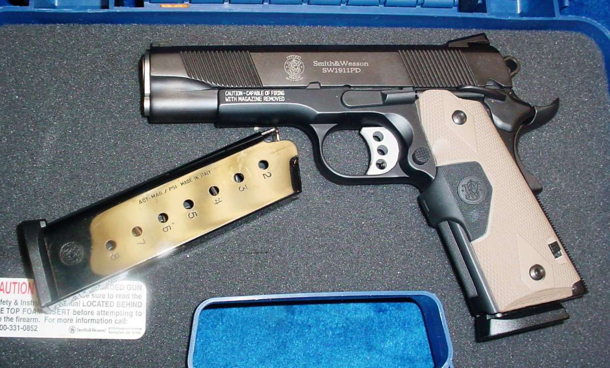Smith & Wesson MODEL 1911PD 45 ACP WITH LAZER SIGHT PISTOL .45 ACP ...