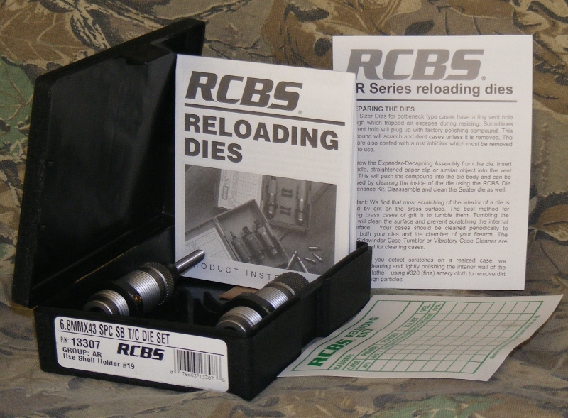Pictures: RCBS AR Series 6.8mmx43 SPC SB T/C Die Set #13307 - 16995749