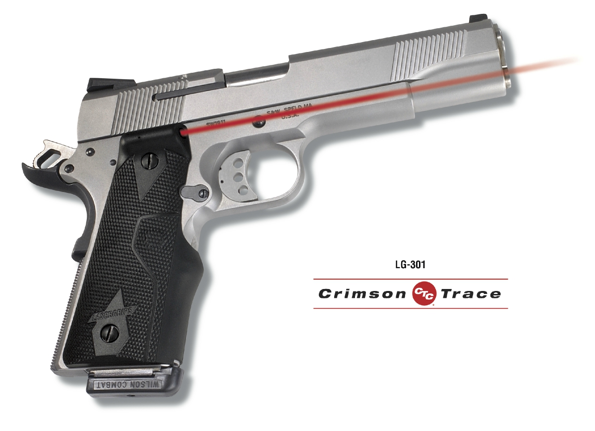Crimson Trace LaserGrip LG-301 for 1911 Government and Commander, RED ...
