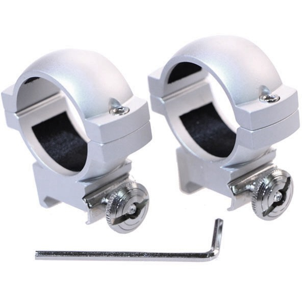 30mm High Matte Silver Picatinny Weaver Style Ring 16767266 ...