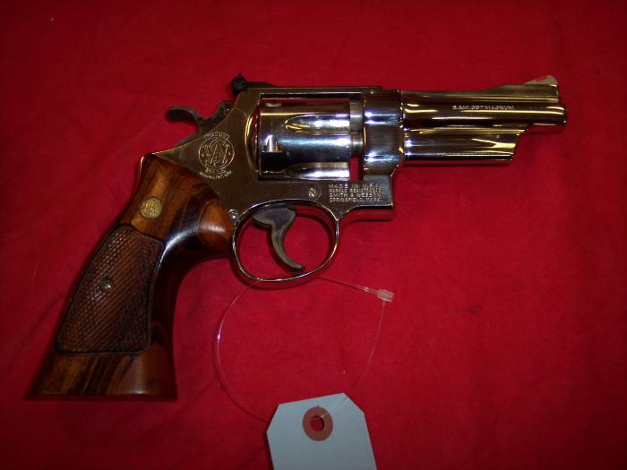 Smith & Wesson Model 27 Nickel Plated, 4 Inch Barrel,4 T'S, Pinned ...
