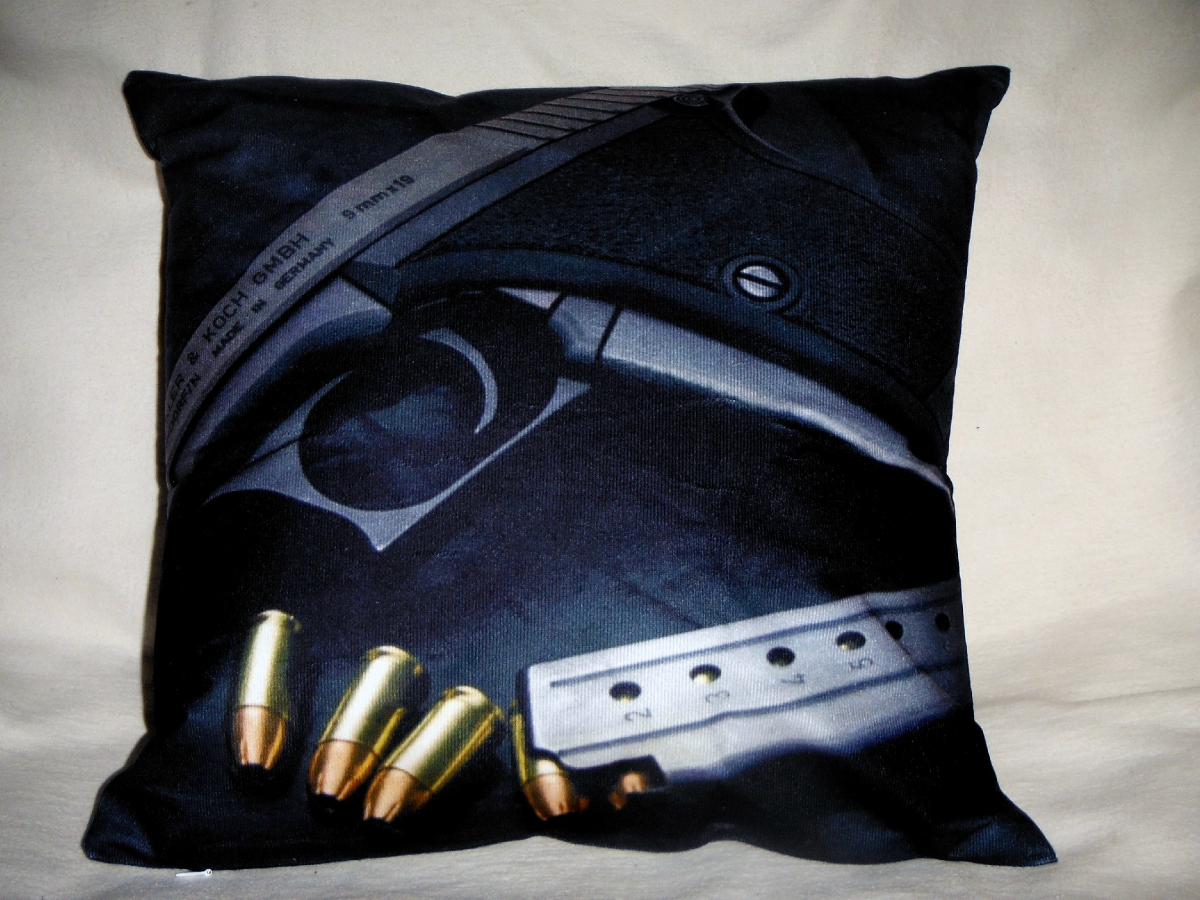 Heckler & Koch P7M8 9x19mm Pistol - PILLOW CASE CUSHION COVER with ...