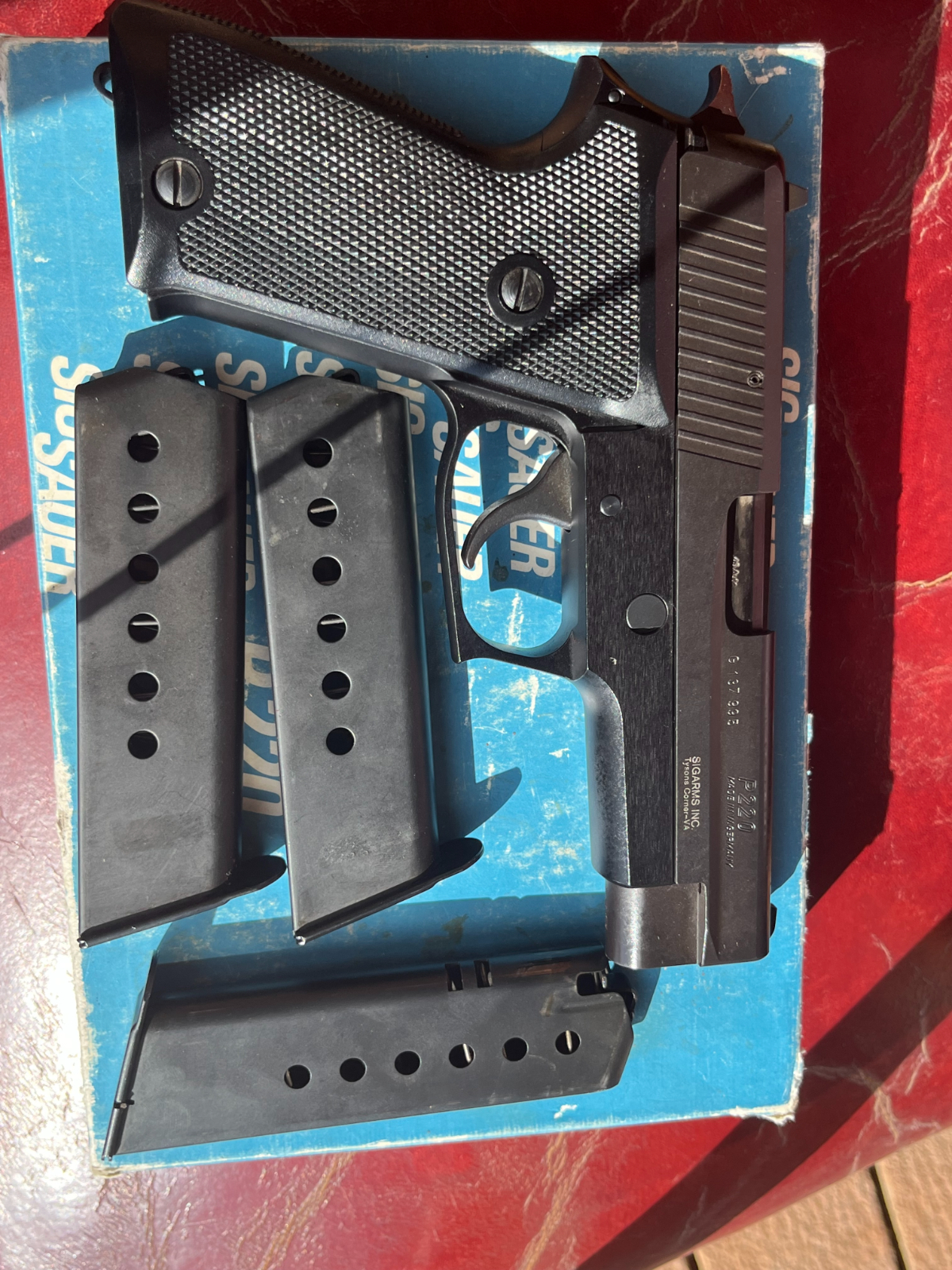 SIG Sauer P220 .45 Germany with box, paperwork, test target, extra ...