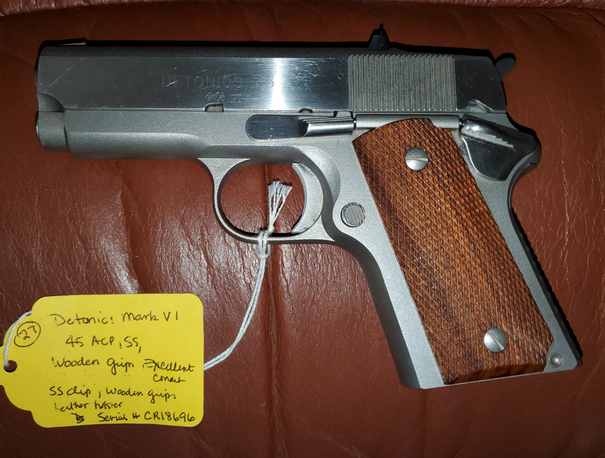 Detonics Mark VI, 45 ACP, Stainless .45 ACP 17301614 - GunAuction.com