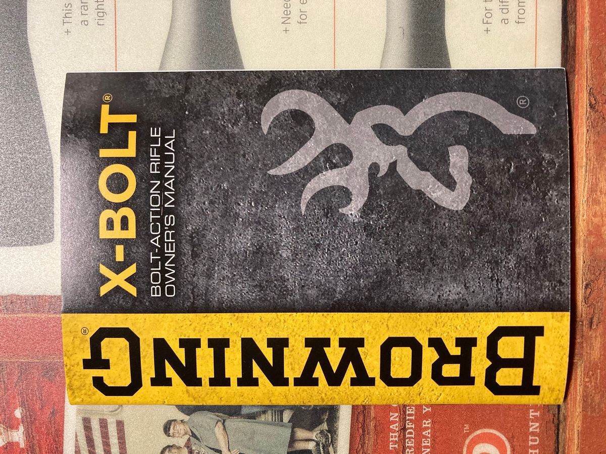 Browning X-Bolt Rifle Owners Manual , New 17115641 - GunAuction.com