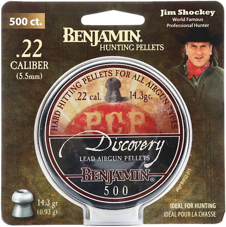BENJAMIN Hunting Pellets, .22 caliber , 500 count , New in wrapper .22 ...