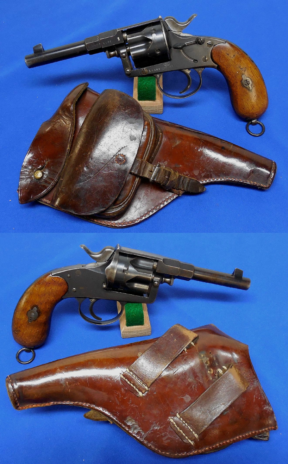 Erfurt German Model 1883 Reichsrevolever With Holster, Unit Marked ...