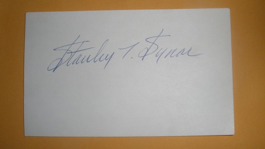 WW2 Ace Lt. Stanley T. Synar, 5v Autograph | 13329353 GunAuction.com