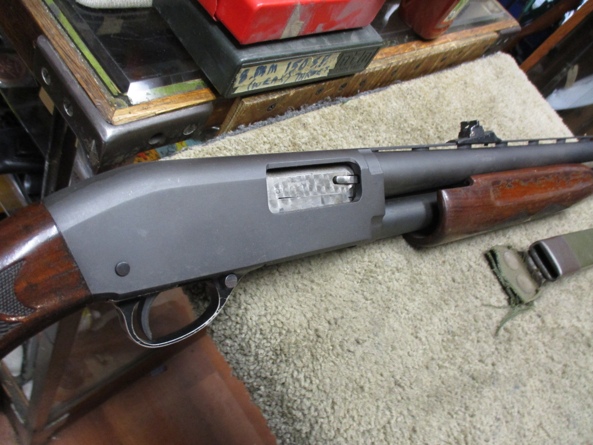 High Standard RADICAL CUSTOM COMBAT SHOTGUN WITH BAYONET. 5 FEET LONG ...