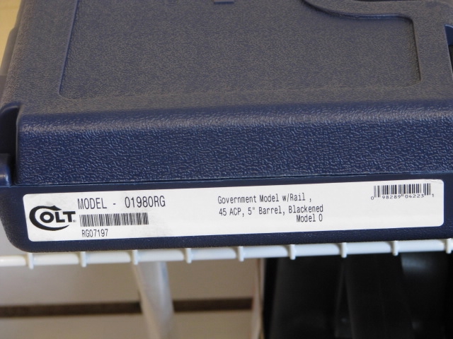 Colt 1911 Rail Gun Novak Sight "Easy Pay" O1980rg For Sale at ...