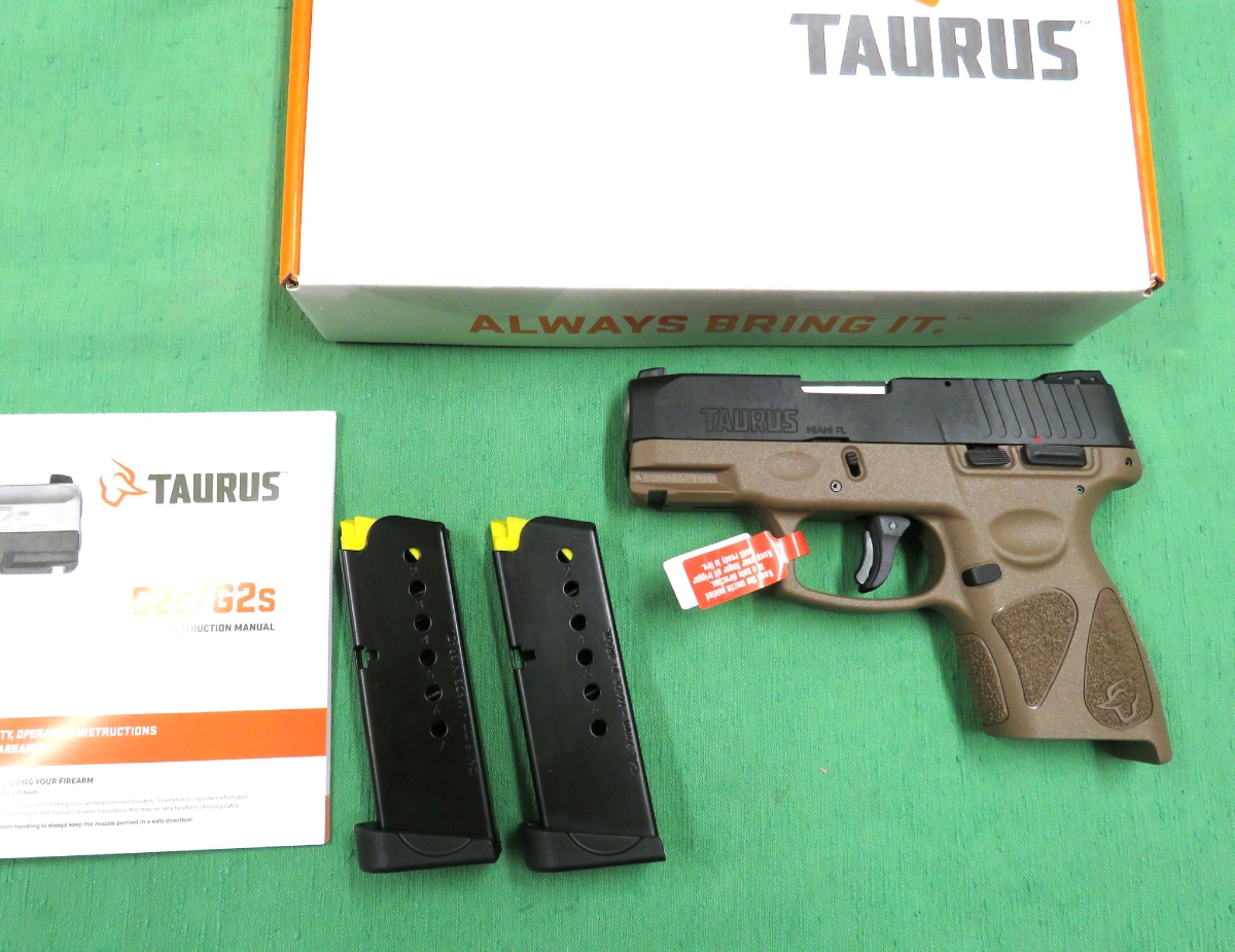 Taurus G2S pistol, two magazines, New in Box 9mm Luger 17075087 ...