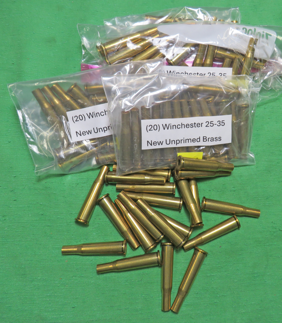 Winchester Factory New Unprimed brass, 100 rounds total .25-35 ...
