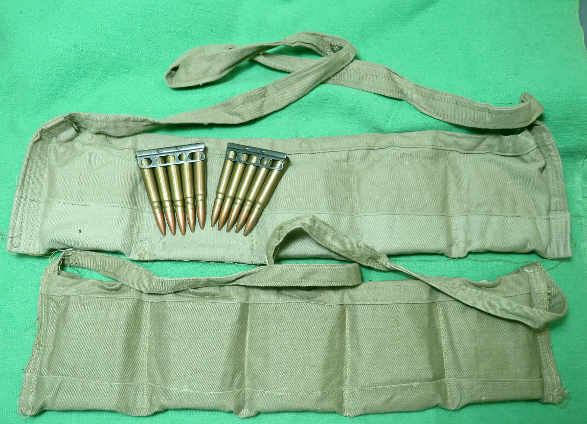 Unknown Military 303 British MK 7 Ball ammo, two 50 round bandoleers ...