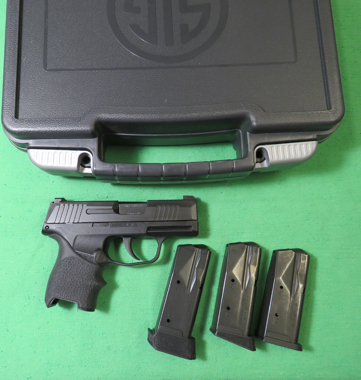 SIG Sauer 365 pistol, BXR3, night sights, three mags, w/extra SAS slide ...