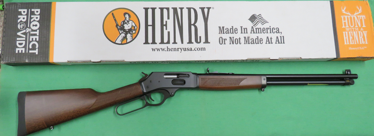 Henry Lever Action Rifle, 30/30, checkered walnut stock, side gate, New ...