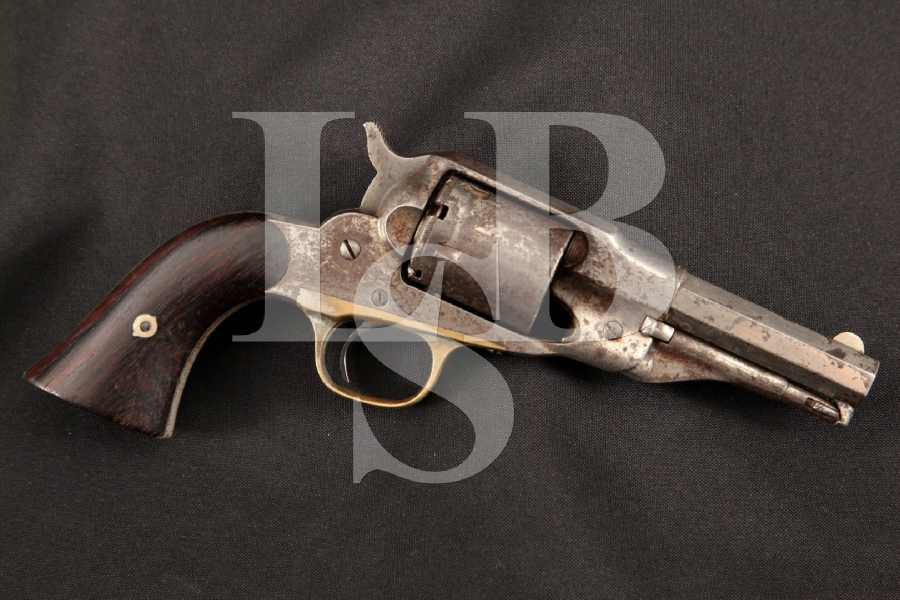 Remington New Model Police, Rimfire Cartridge Converted, Nickel Plated ...