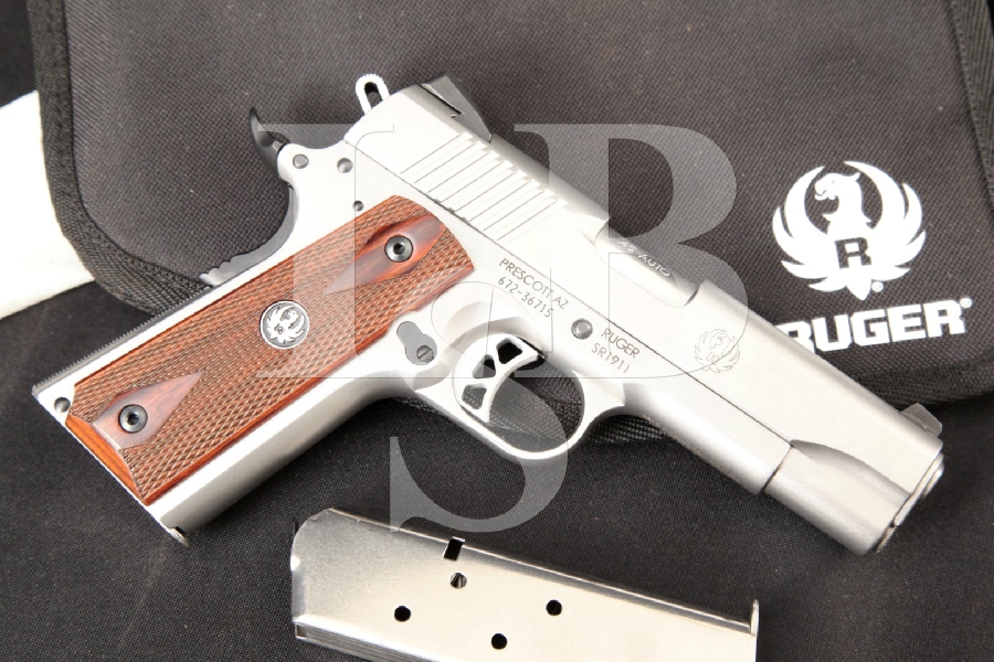 Ruger Model 6702, Commander-Style Sr1911, Low-Glare Stainless 4.25 ...