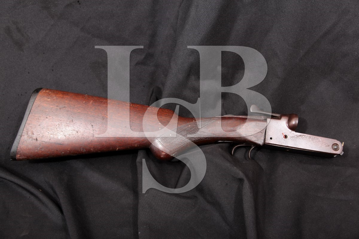 J. Stevens Arms Co. Model 335, Blue Side By Side Sxs Shotgun Stocked ...