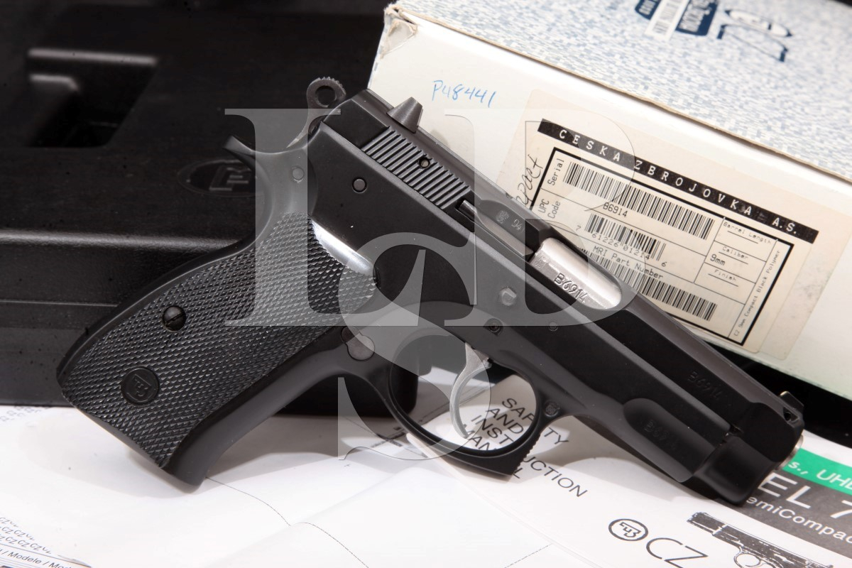 Cz Ceska Zbrojovka Model 75 Compact, Matte Black Polycoat 3 3/4" SA/DA ...