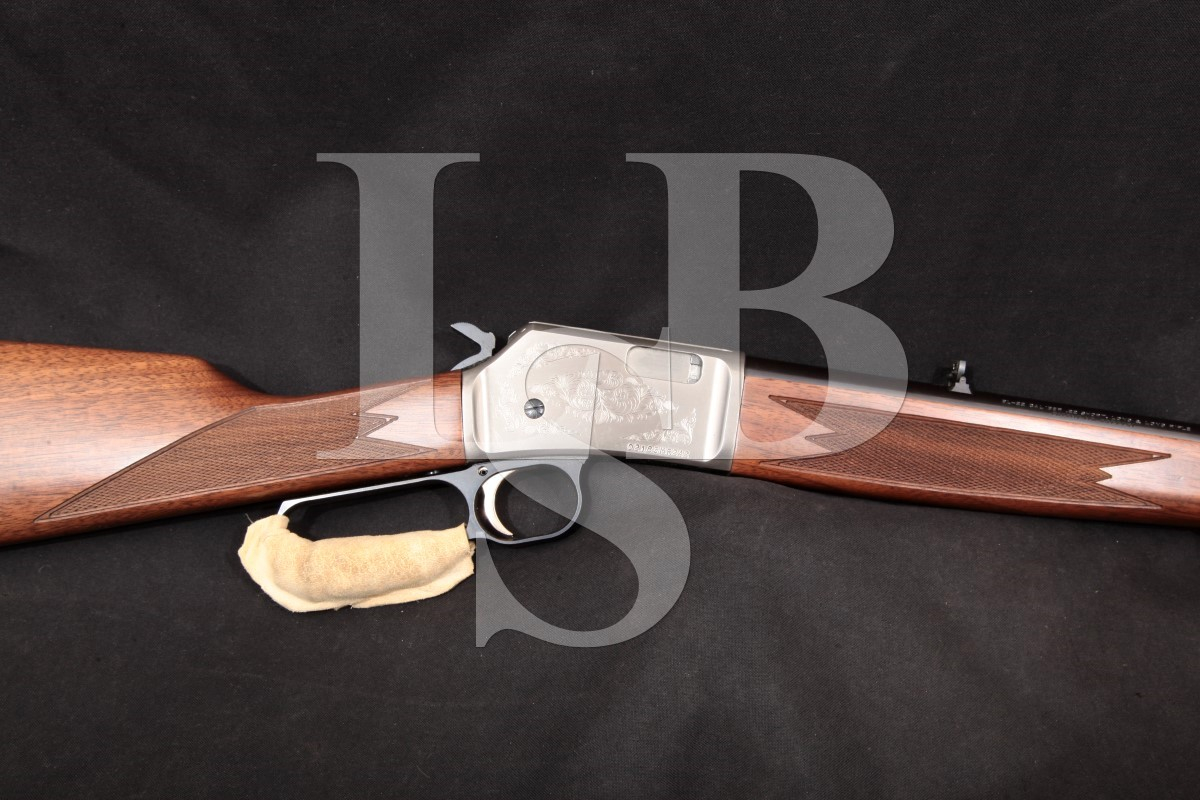 Browning Model Bl-22 Bl22, Grade 2 Field Engraved, Blue & Satin Nickel ...