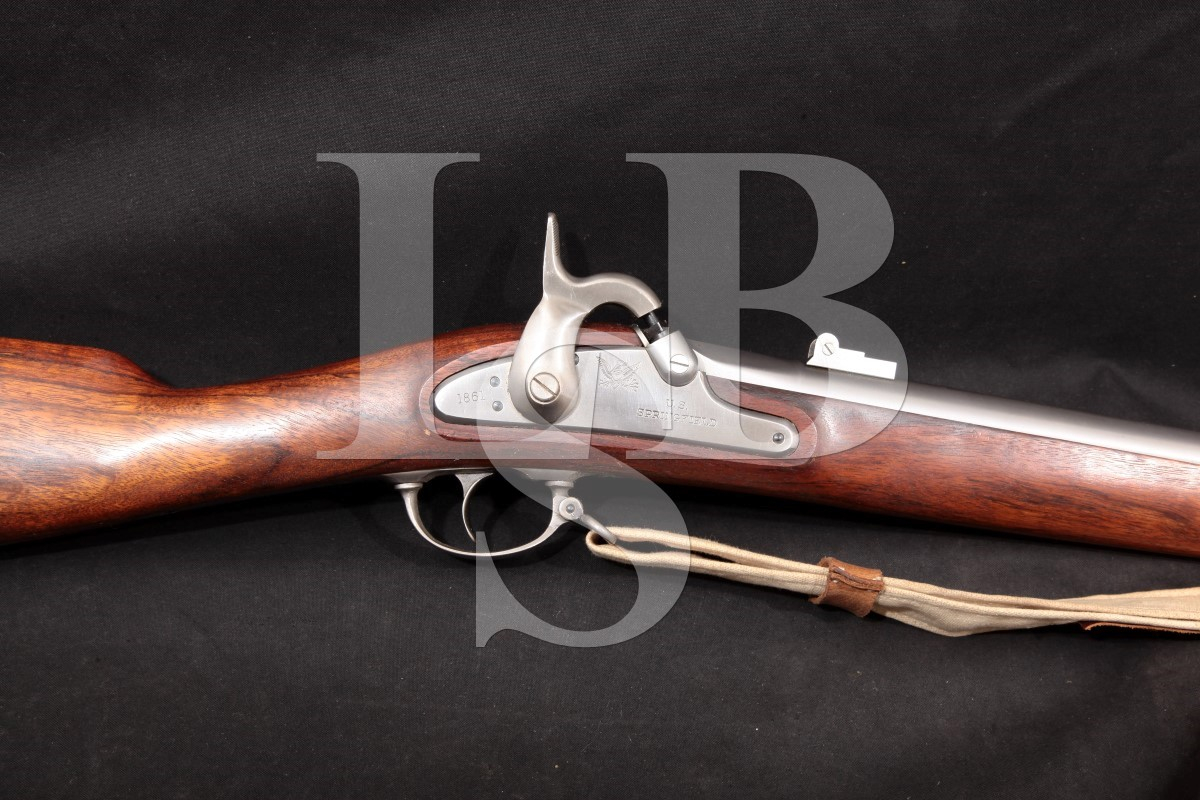 Pedersoli Springfield Model 1861 Rifled Musket, Bright, 40 Single Shot ...