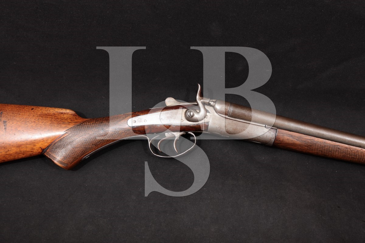 Belgium W.H. Hamilton, Damascus 26" Side By Side Sxs Exposed Hammer ...