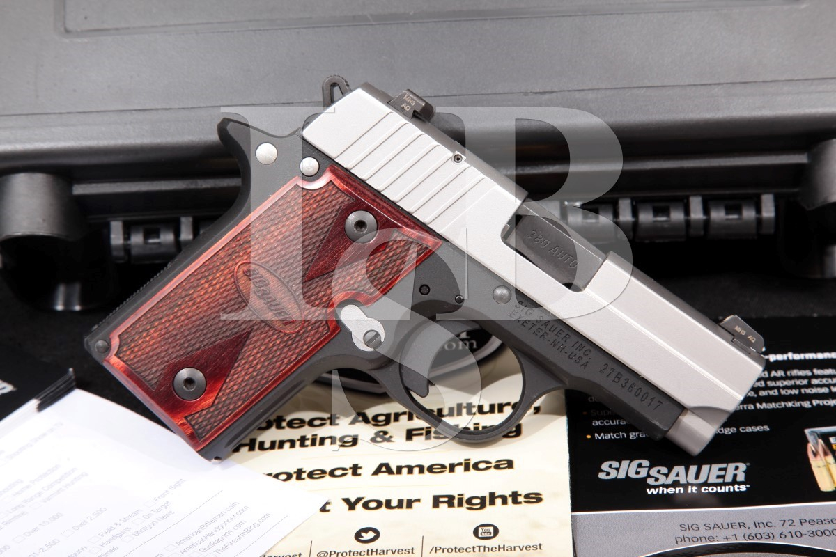 Sig Sauer Model P238 P-238 238-380-Tss-Ca, Stainless & Black 2.835 ...