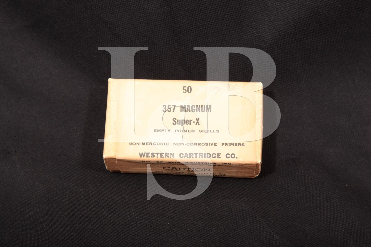 50x .357 Magnum Primed Cases In Original Western Cartridge Sealed Box ...