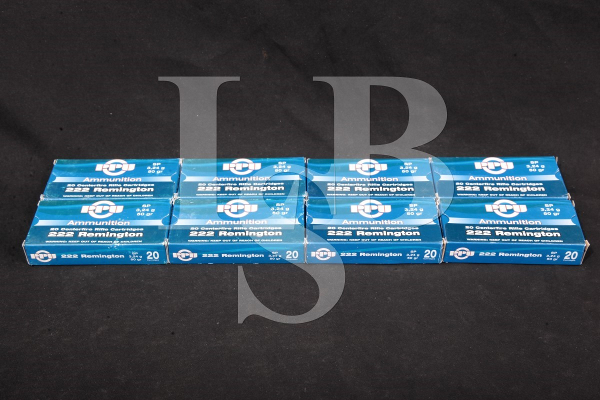 128x .222 Remington Ppu Ammunition 50 Grain Sp Bullets New Ammo In ...