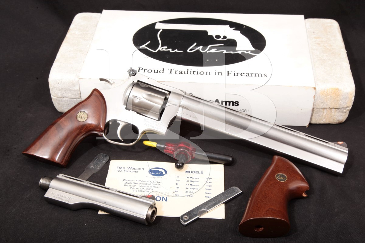 Dan Wesson Monson Model 744-Vh, Stainless 6" & 9 3/4" Sa/Da Double ...
